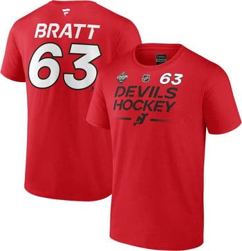FANATICS Men's Fanatics Branded Jesper Bratt Red New Jersey Devils 2024 ...