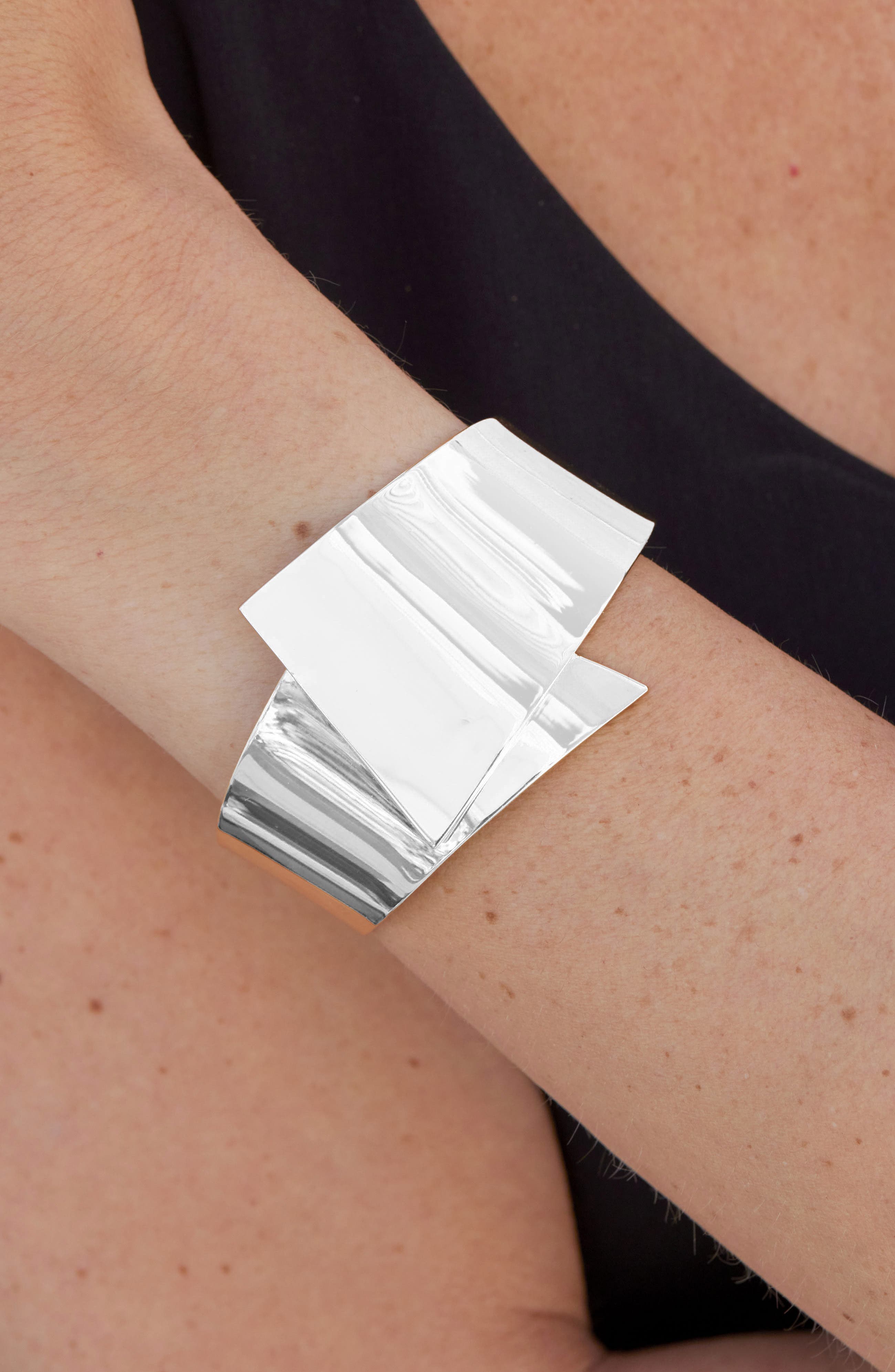 SAVVY CIE JEWELS Wide Flare Bangle Bracelet | Nordstromrack