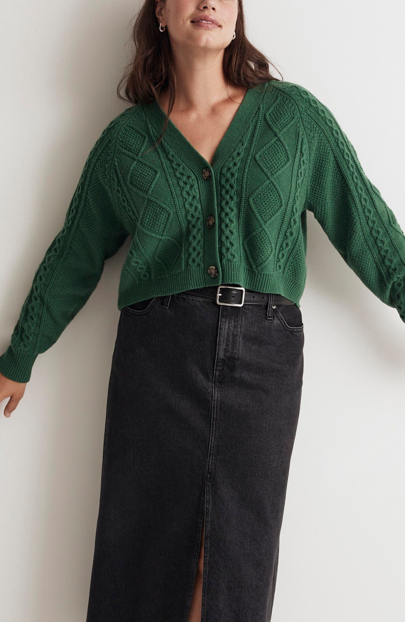 Madewell Cable Crop Cardigan | Nordstromrack