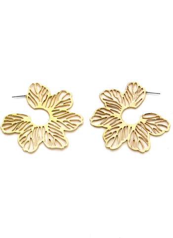 Panacea Flower Hoop Earrings | Nordstrom