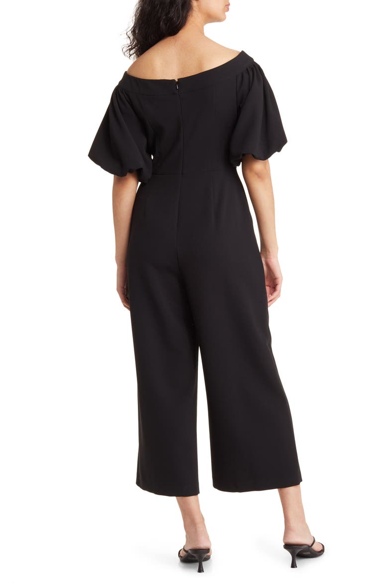 Off the Shoulder Puff Sleeve Crop Jumpsuit (Women) | Nordstromrack