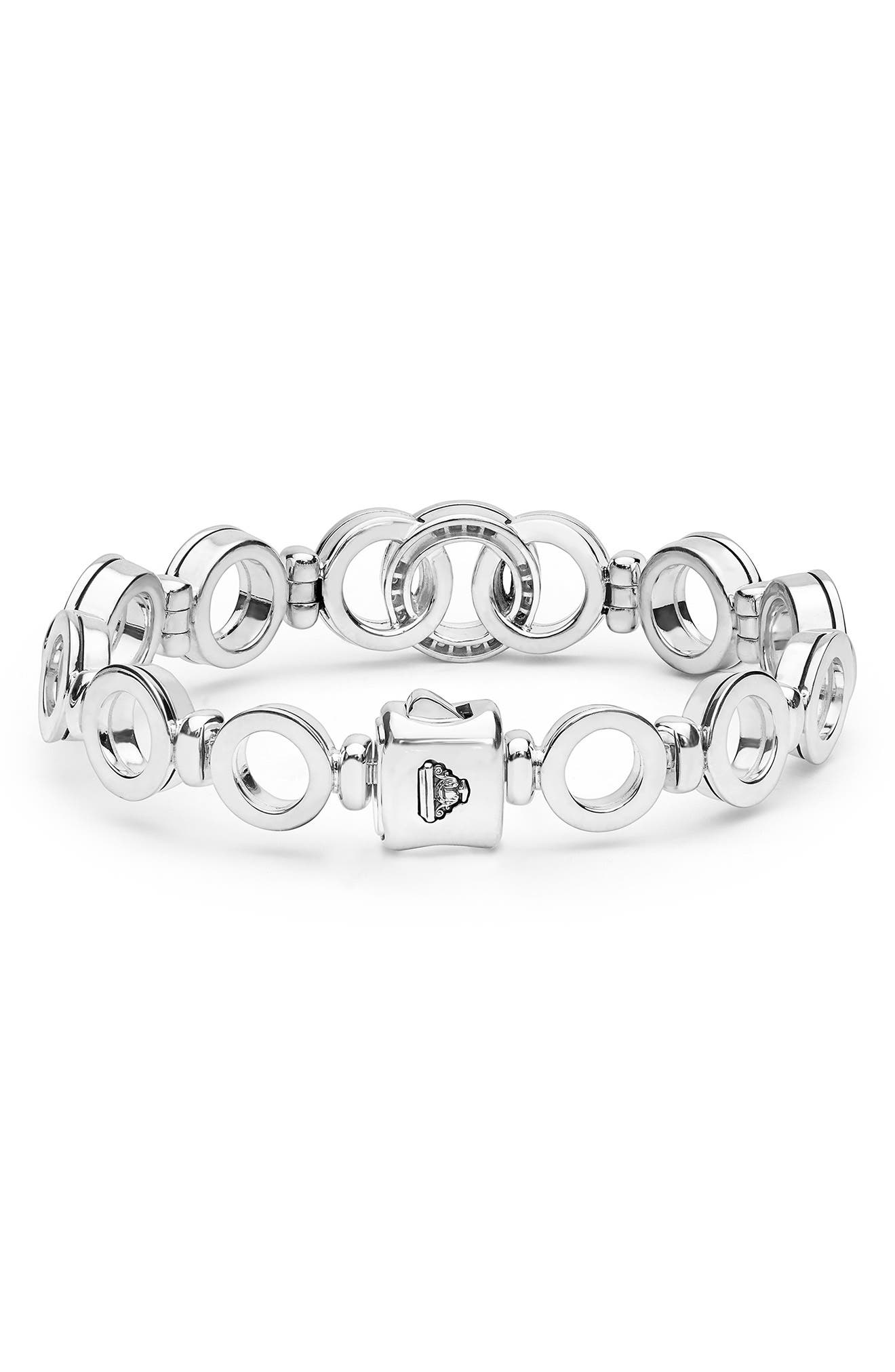 LAGOS Signature Caviar Interlocking Diamond Link Bracelet | Nordstrom