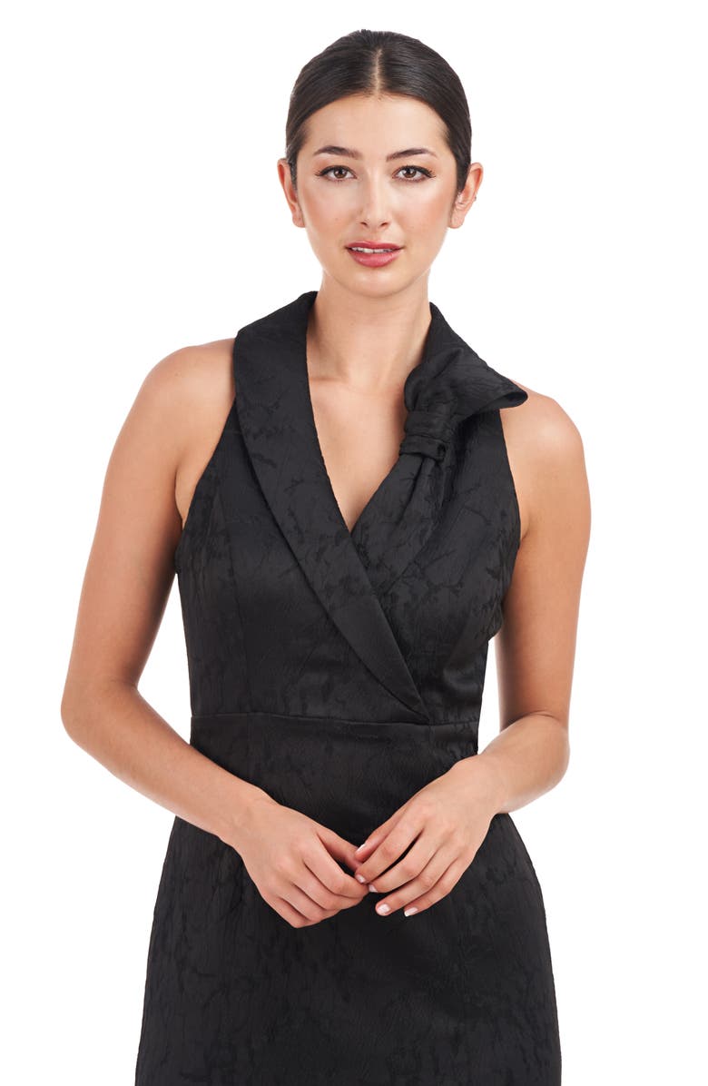 JS Collections Jasmine Jacquard Sleeveless Tuxedo Gown | Nordstrom