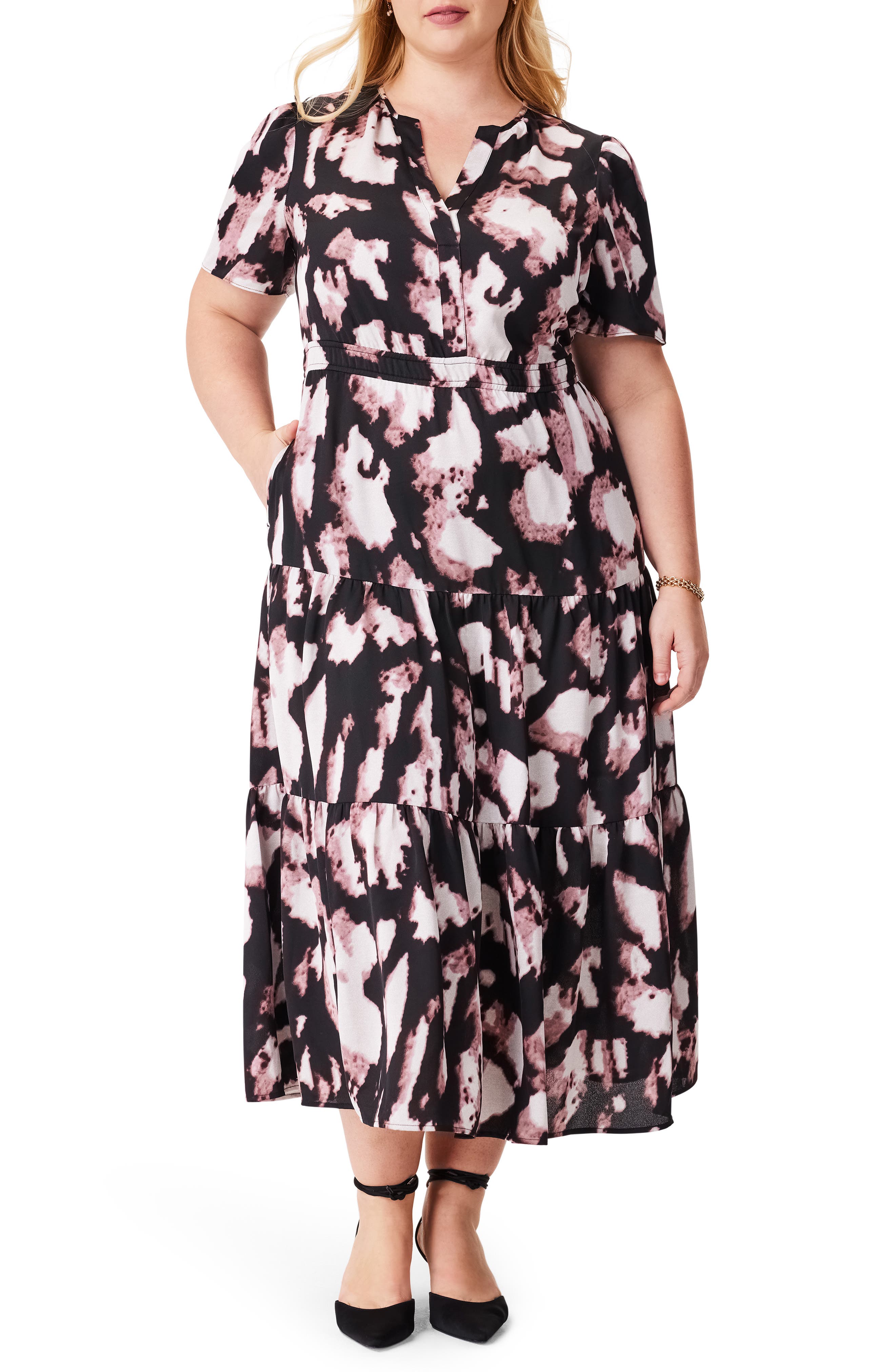 NIC+ZOE Spring shadow Daydream Midi Dress | Nordstrom
