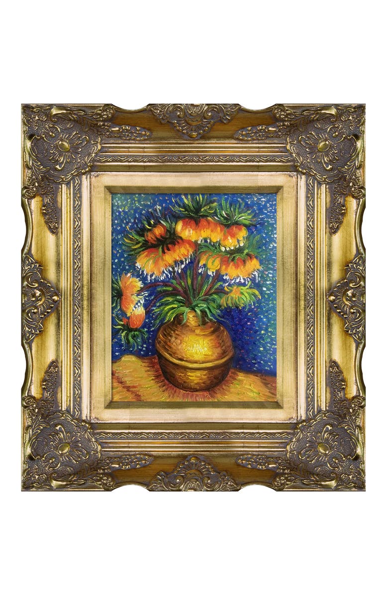 OVERSTOCK ART La Pastiche Crown Imperial Fritillaries in a Copper Vase ...
