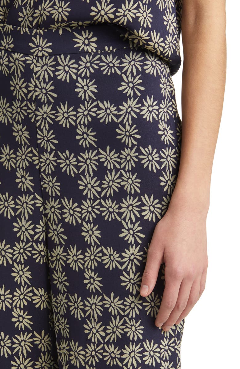 THE GREAT. The Dance Floral Wide Leg Crop Pants | Nordstromrack