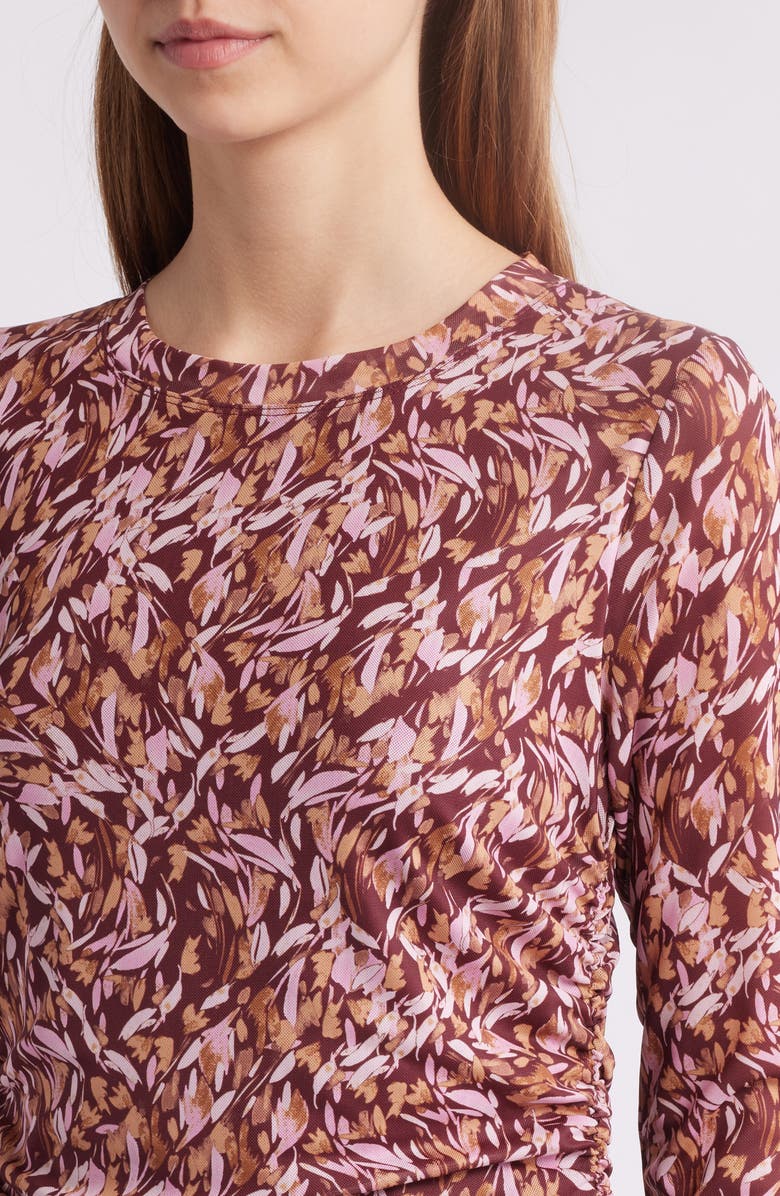 Charles Henry Floral Long Sleeve Mesh Dress | Nordstromrack