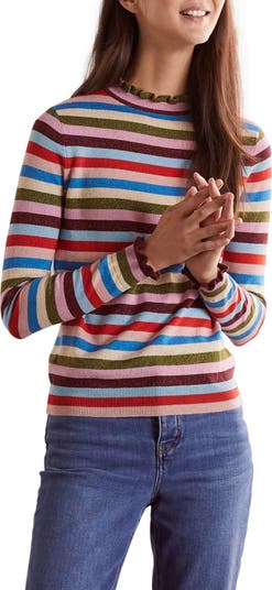 Boden Lara Sparkle Stripe Sweater | Nordstrom