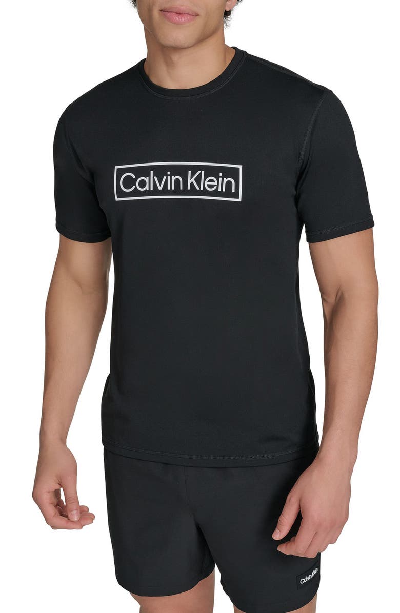 Calvin Klein Block Logo UPF 40+ Rashguard | Nordstromrack