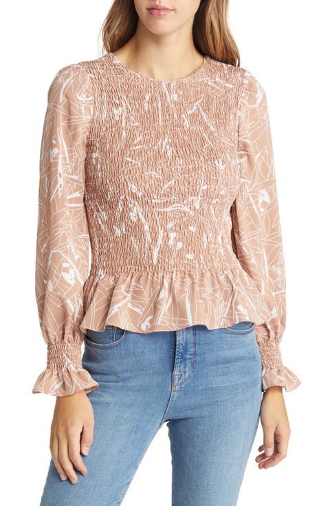 Women's Beige Blouses | Nordstrom