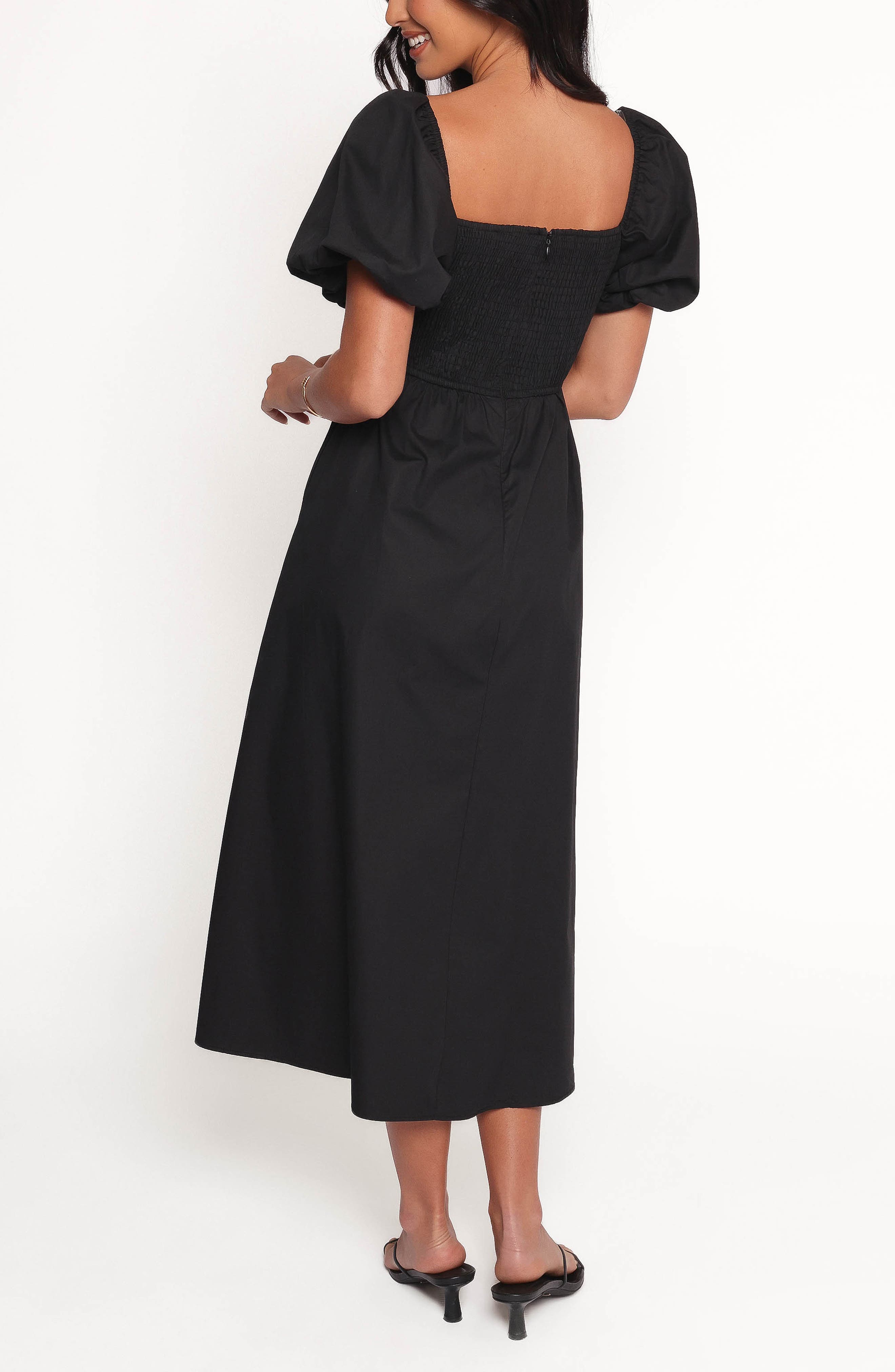 Petal & Pup Clo Puff Sleeve Midi Dress | Nordstrom