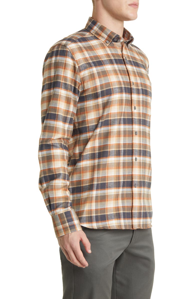 Scott Barber Plaid Flannel Button-Down Shirt | Nordstrom