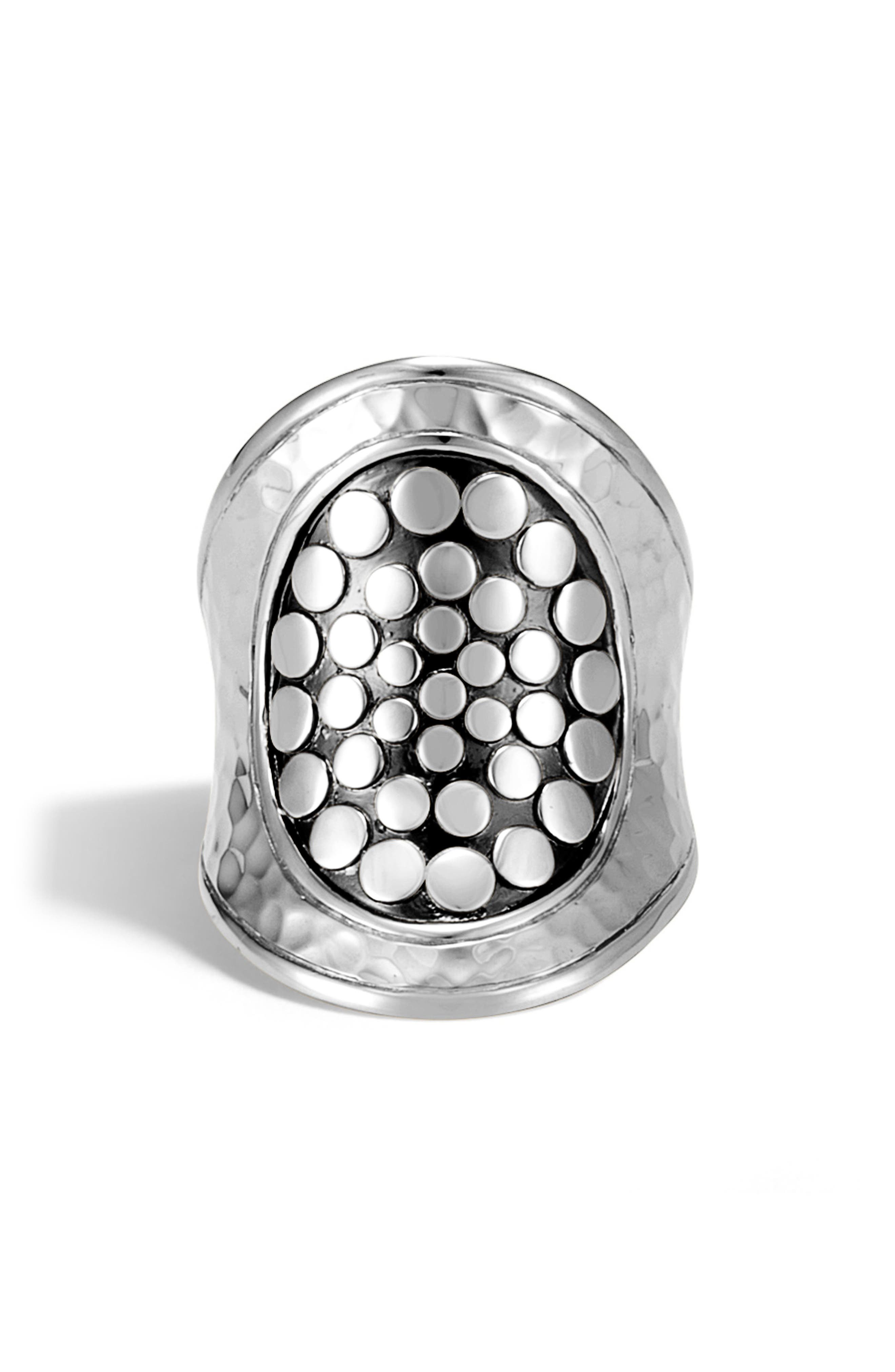 John Hardy Dot Hammered Saddle Ring (Women) | Nordstrom