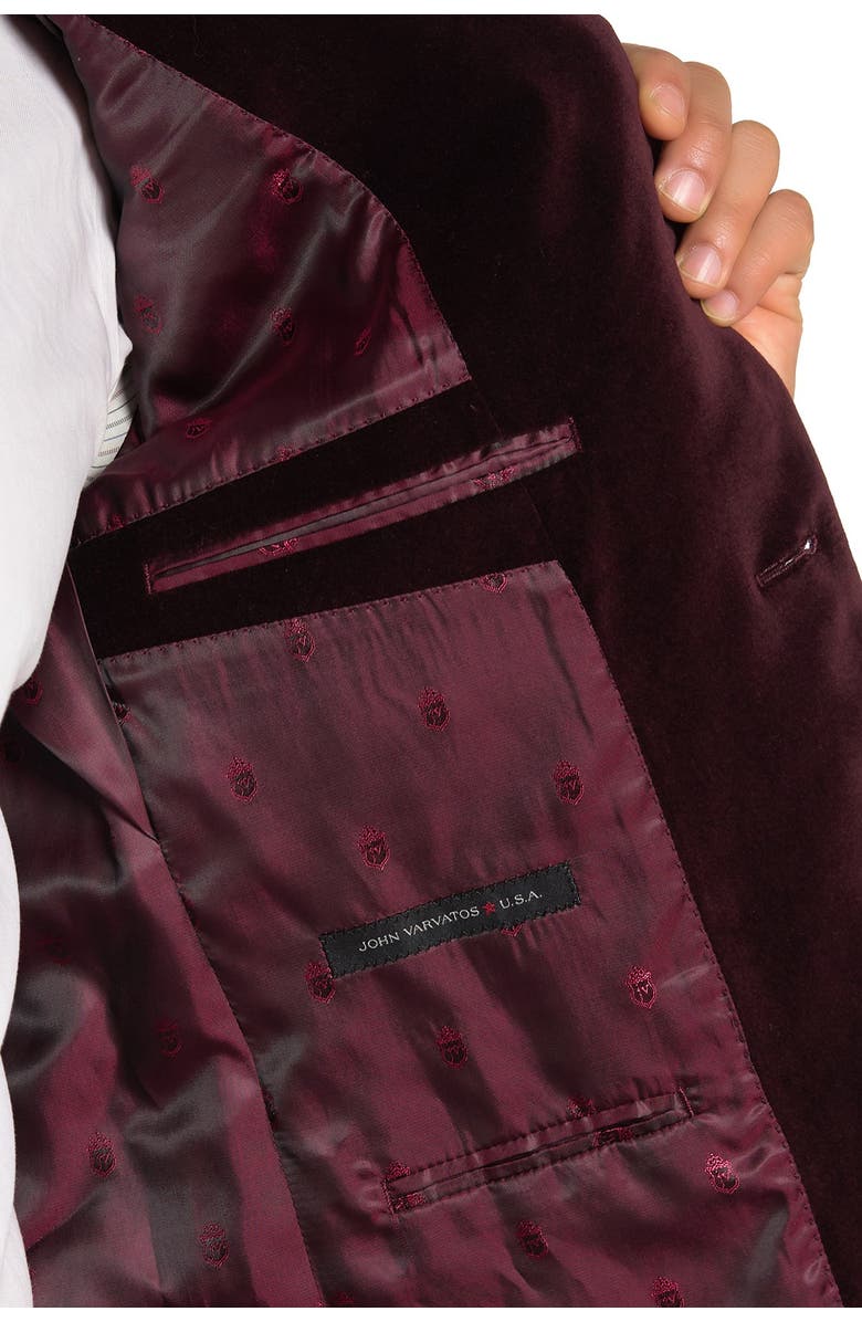 John Varvatos Star USA Bedford Red Velvet Two Button Notch Lapel Sport ...