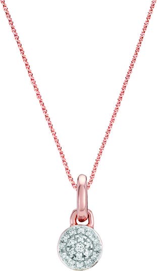 Monica Vinader Fiji Mini Diamond Button Pendant Charm | Nordstromrack