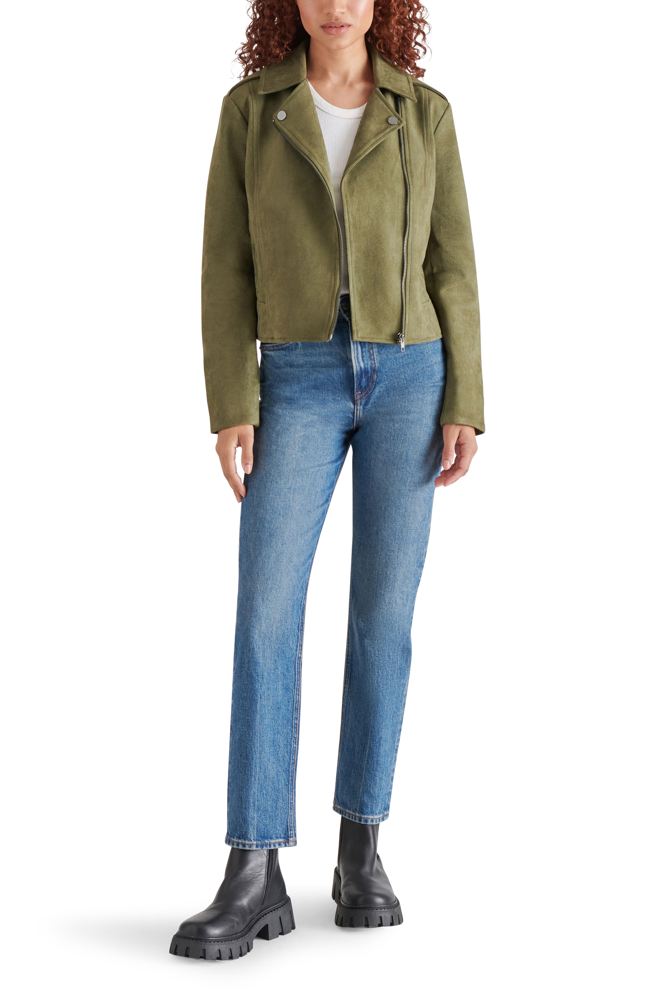 Steve Madden BB DAKOTA BY STEVE MADDEN Not Your Baby Faux Suede Jacket ...
