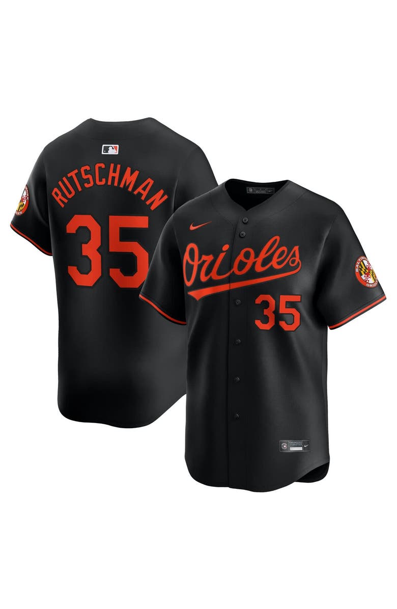 Nike Men's Nike Adley Rutschman Black Baltimore Orioles Alternate ...