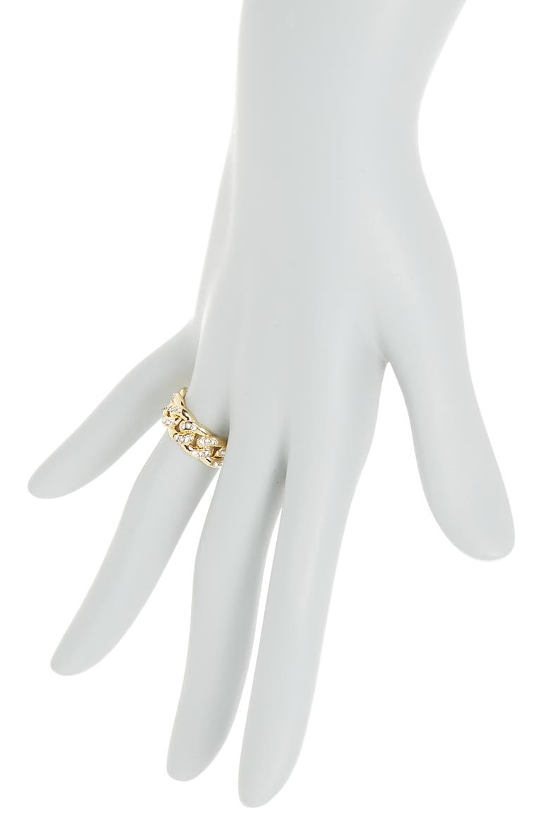 Covet CZ Pavé Curb Link Ring | Nordstromrack