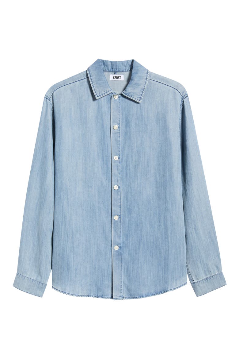Featherweight Denim Button-Up Shirt (Men) | Nordstrom