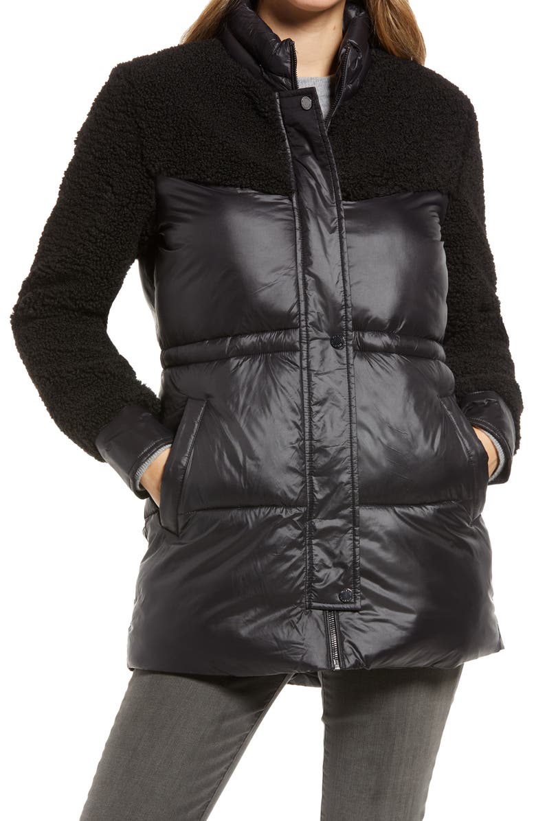 Via Spiga Mixed Media Jacket | Nordstromrack