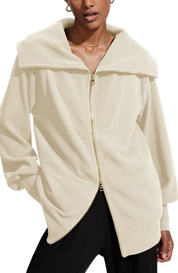 Varley Ells Rib Zip-Up Jacket | Nordstrom