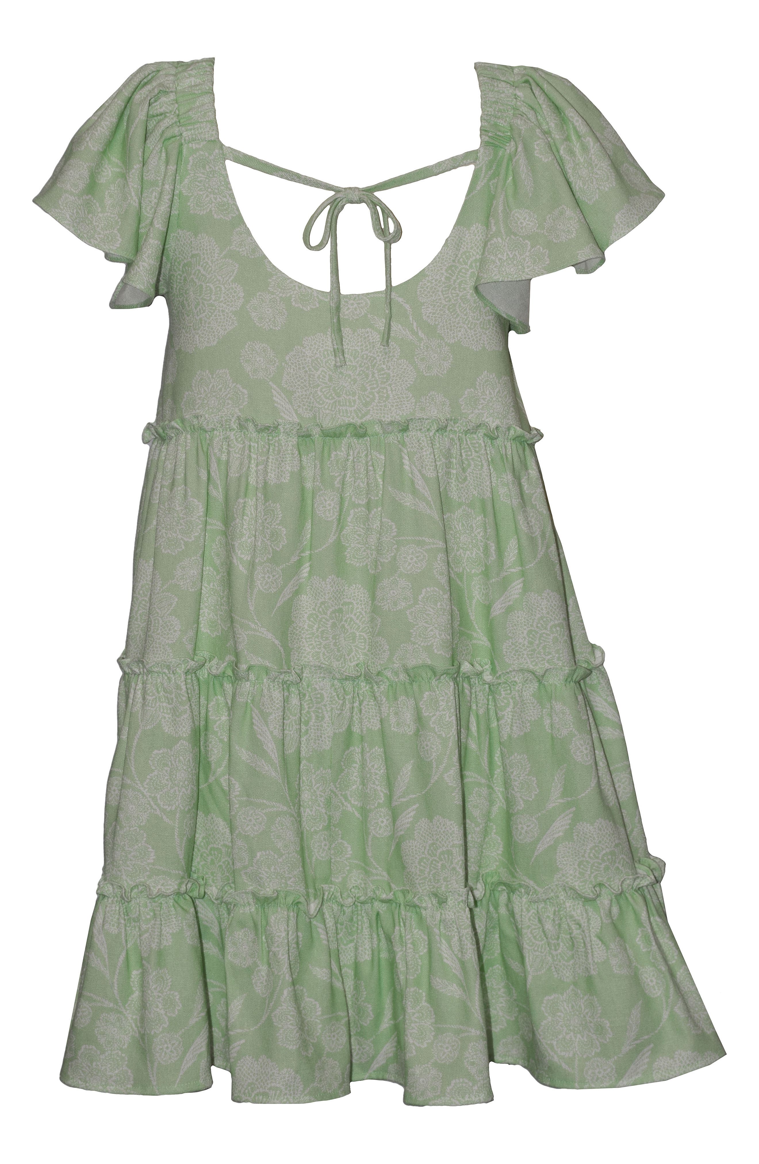 Kids' Flutter Sleeve Tiered Dress (Women) | Nordstromrack