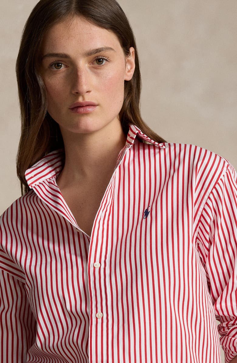 Polo Ralph Lauren Ramsey Stripe Cotton Poplin Button-Up Shirt ...