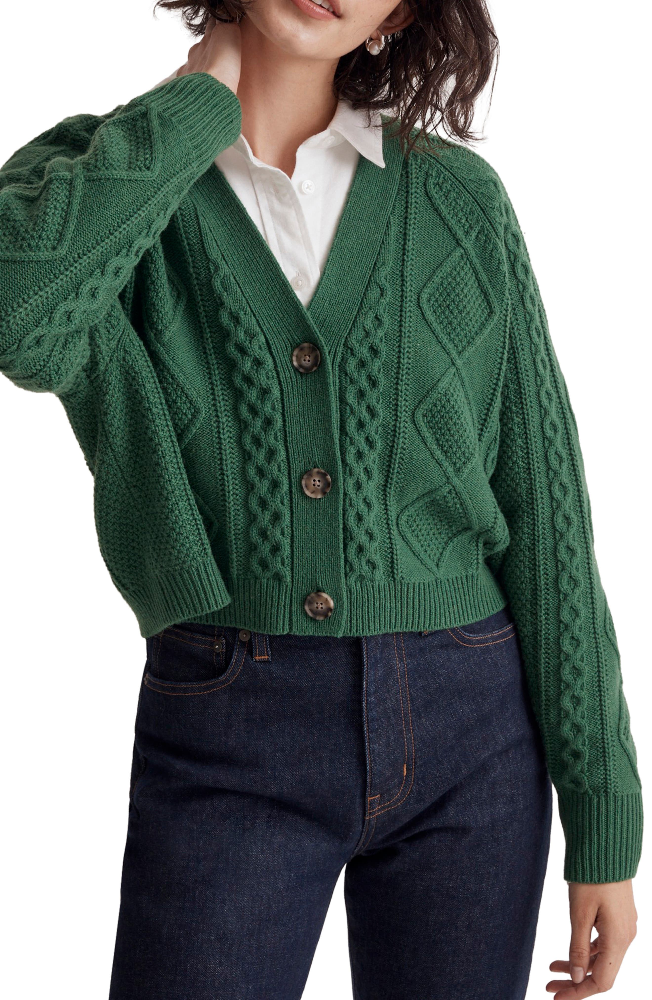 Madewell Cable Crop Cardigan | Nordstromrack