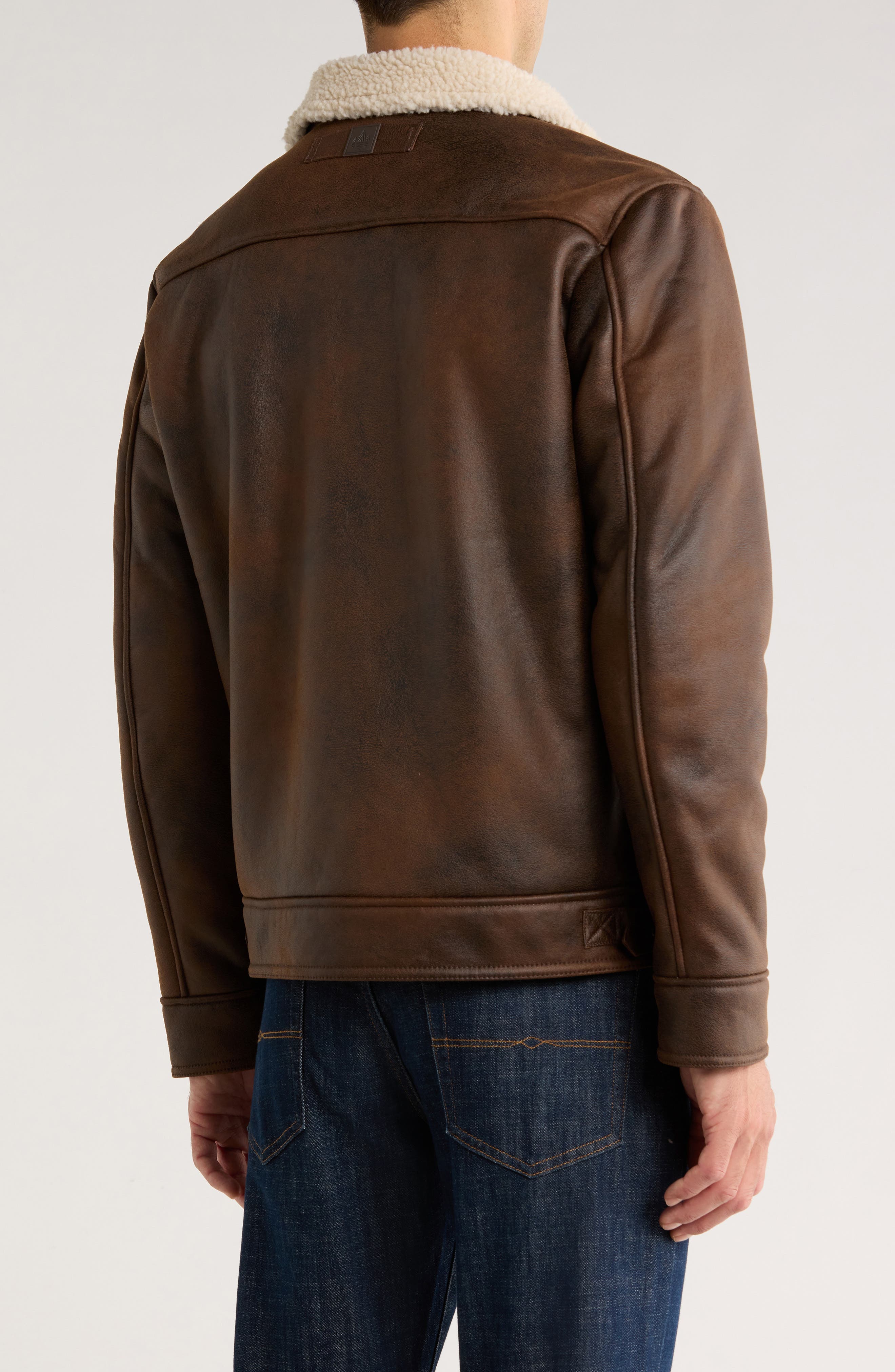 Rainforest Faux Shearling Lined Aviator Jacket | Nordstromrack