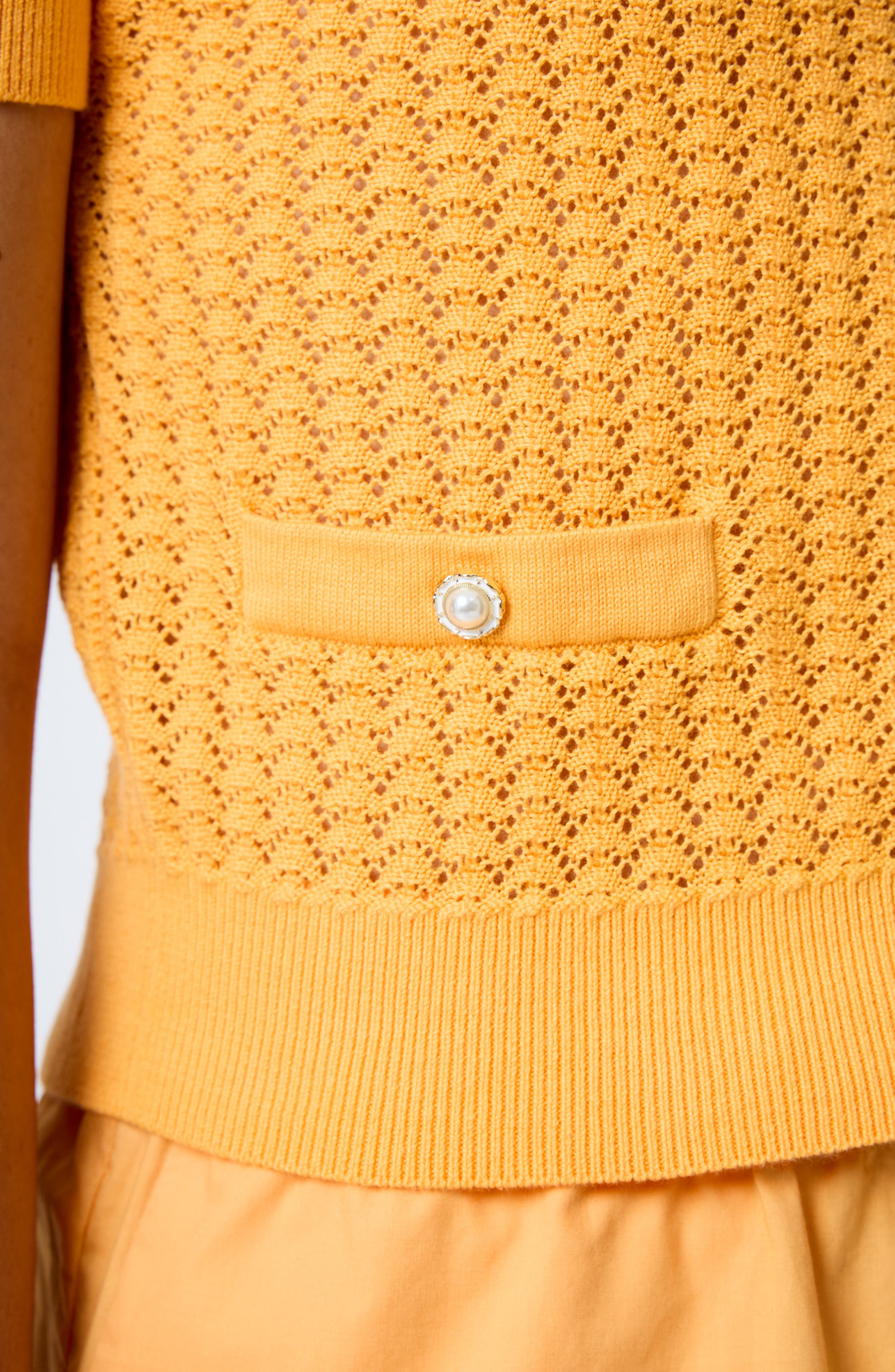 French Connection Mozart Micro Scallop Stitch Top | Nordstromrack