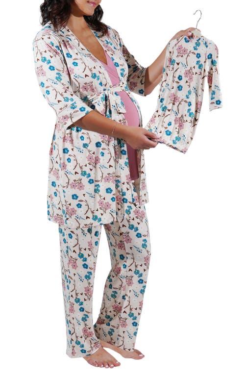 Everly Grey Analise During & After 5-piece Maternity/nursing Sleep Set ...