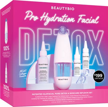 BeautyBio Pro Hydration Facial Detox & Skin Care Infusion Set (Limited ...