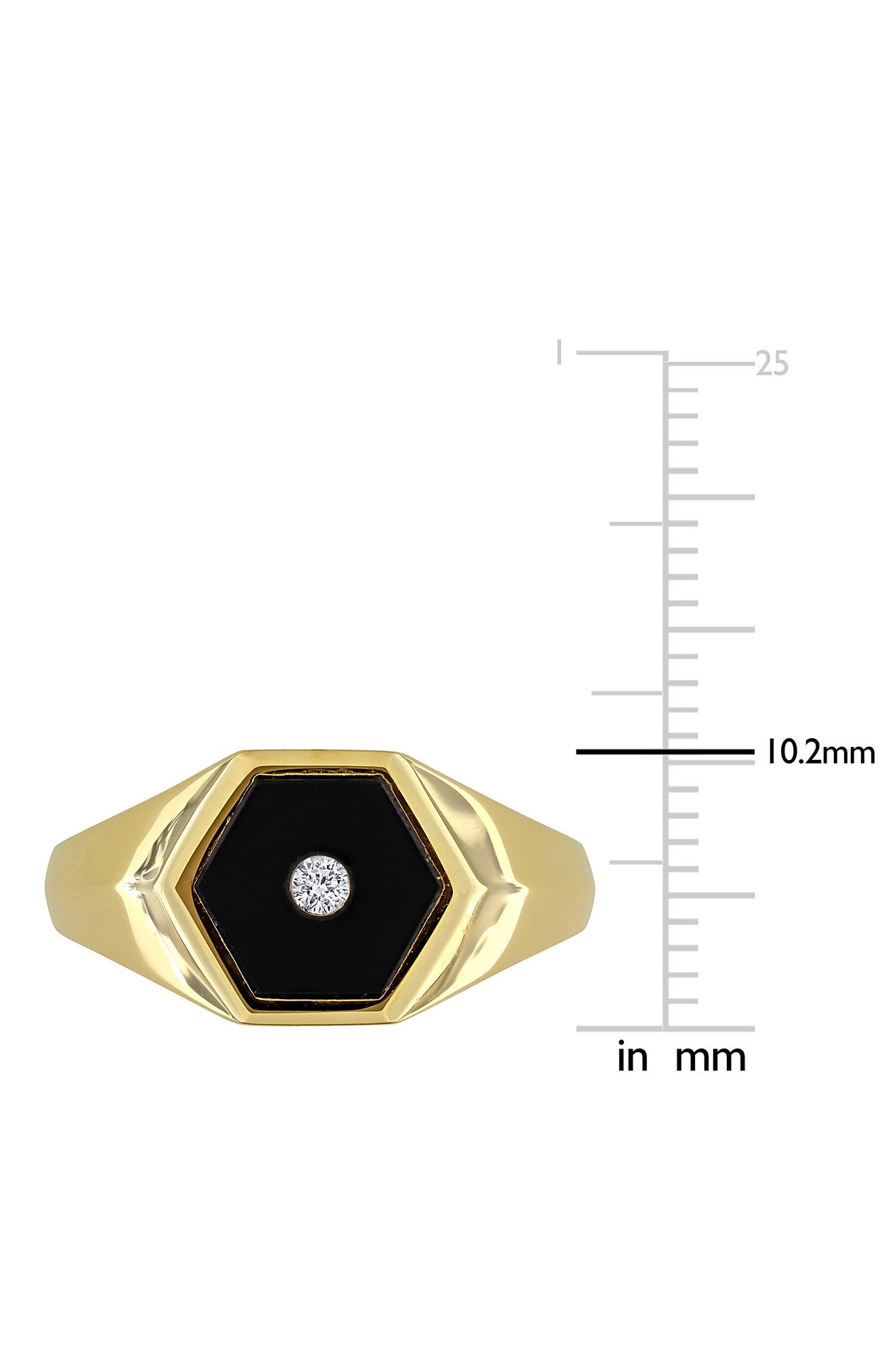 Onyx & Diamond Signet Ring (Women) | Nordstromrack