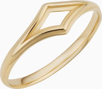 Oradina 14K Gold Goddess Stackable Ring | Nordstrom
