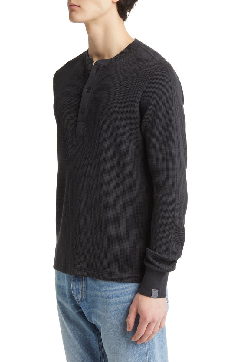 rag & bone Garment Dyed Waffle Henley | Nordstromrack