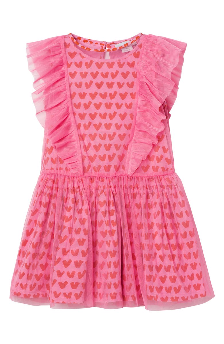 Stella McCartney Kids ' Hearts Dress with Removable Tulle Overlay ...