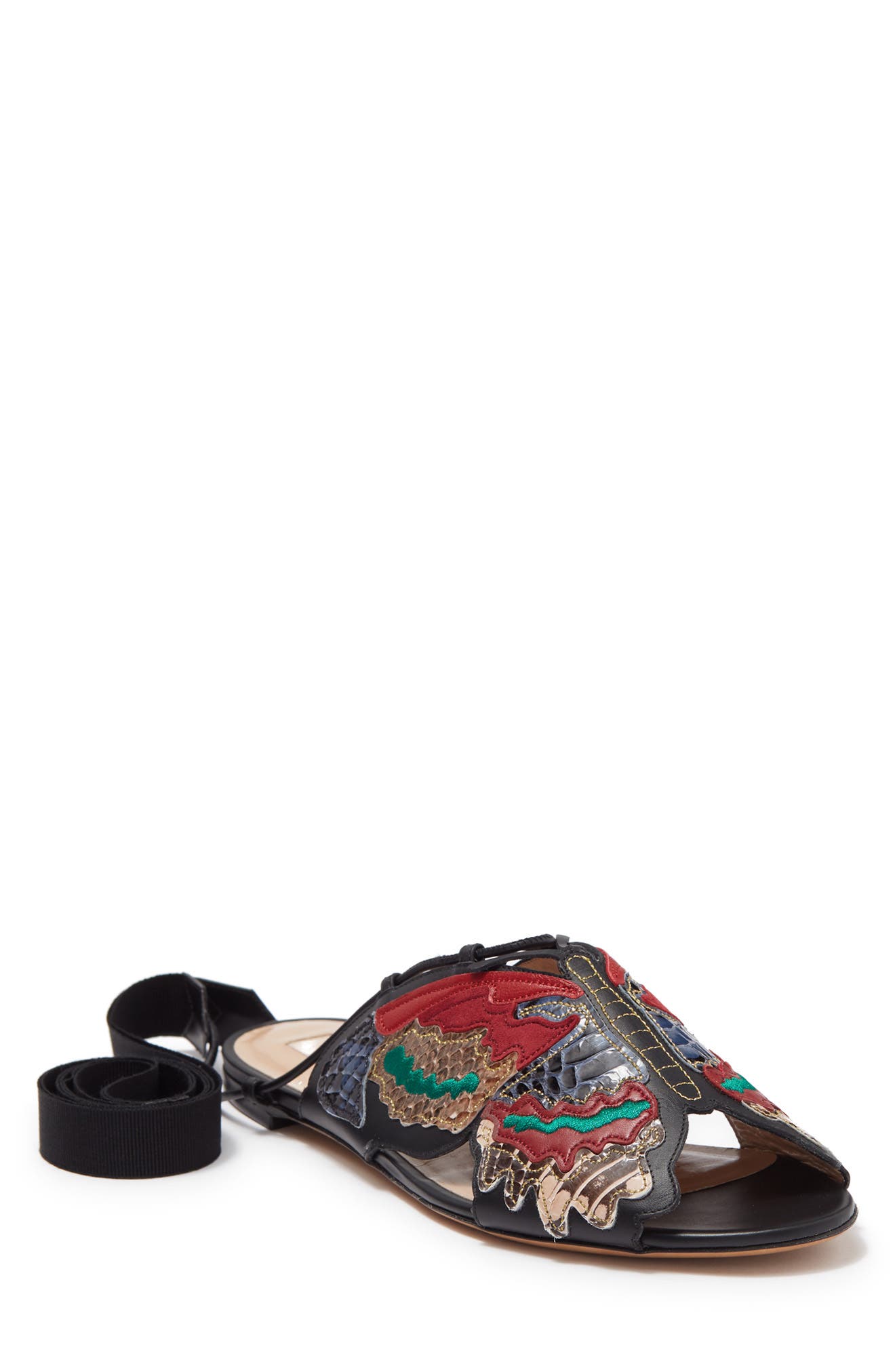 Valentino Garavani Valentino Snake Embossed Butterfly Sandal ...