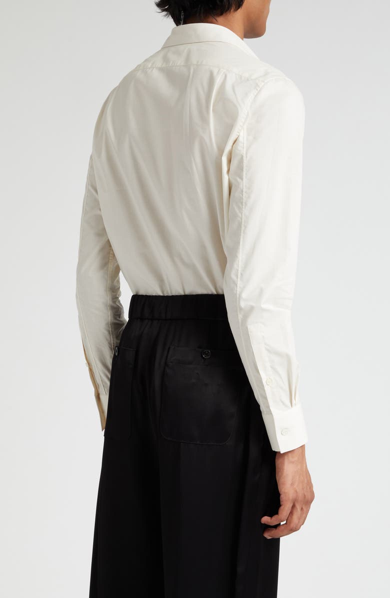 McQueen Classic Shop Orchid Print Cotton Button-Up Shirt | Nordstrom