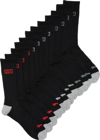 PUMA Assorted 6-Pack Terry Crew Socks | Nordstromrack