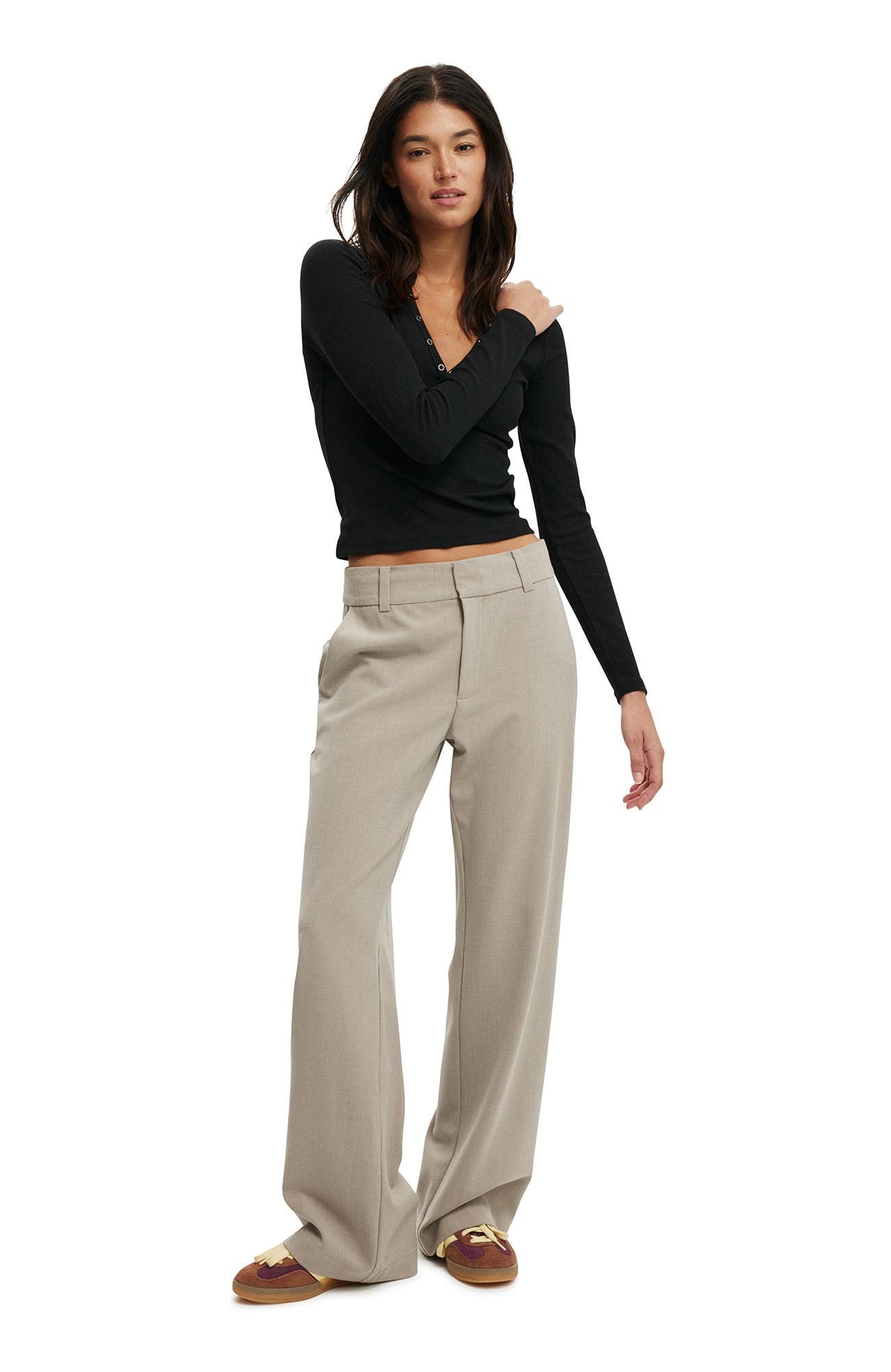 Cotton On Women's Ryan Henley Long Sleeve | Nordstrom