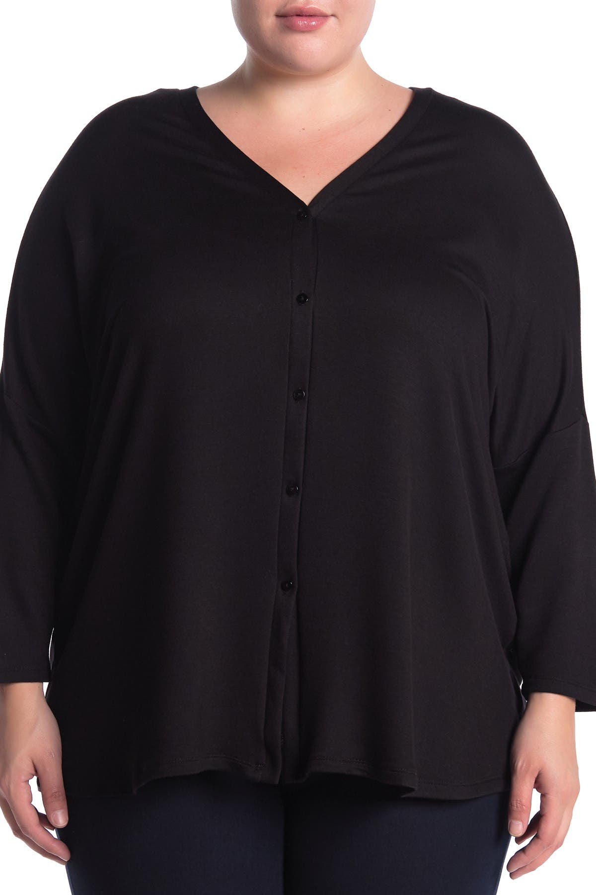 French Terry V-Neck Knit Cardigan (Women) | Nordstromrack
