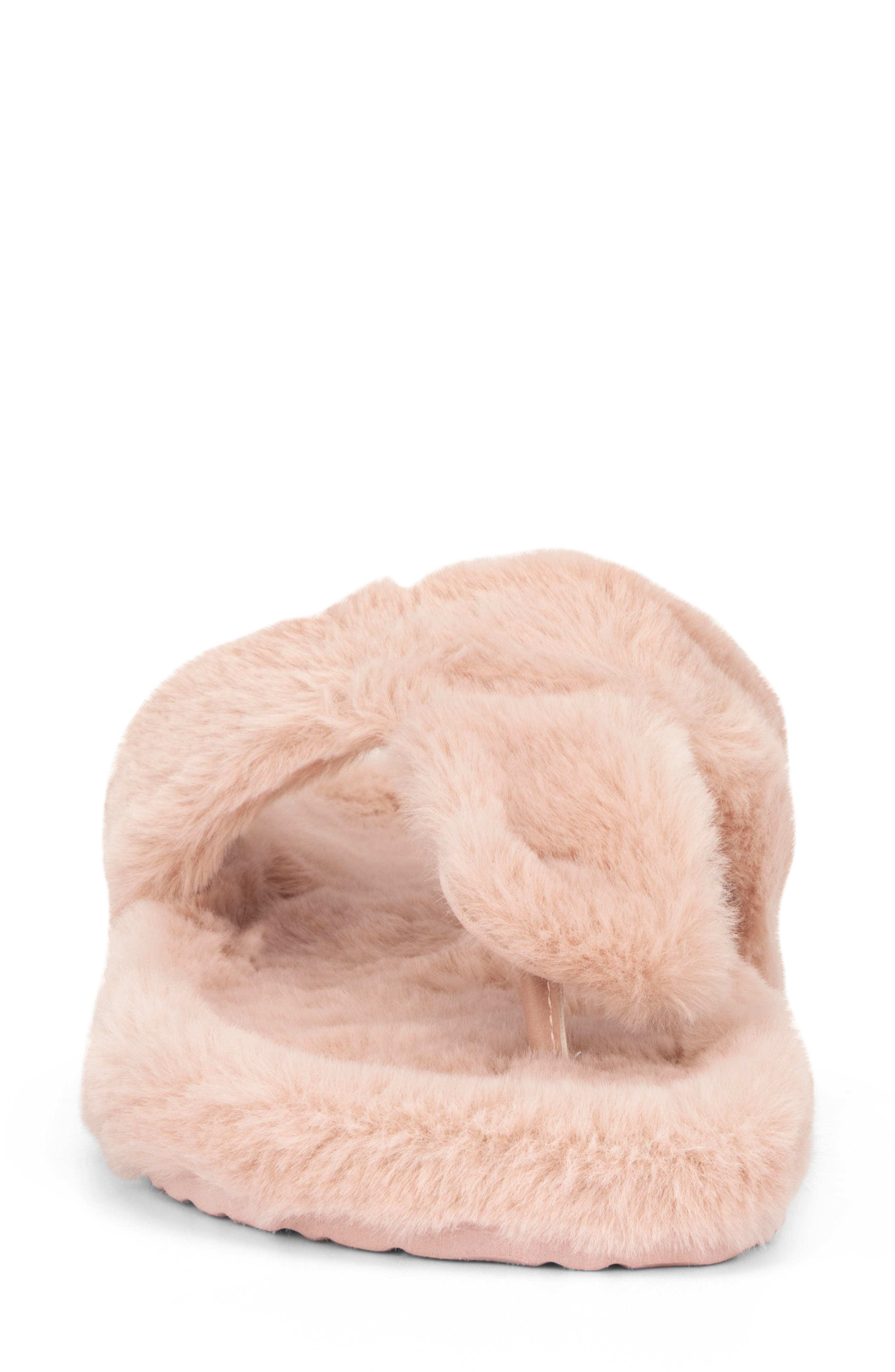 OLIVIA MILLER Chloe Faux Fur Sandal (Women) | Nordstromrack