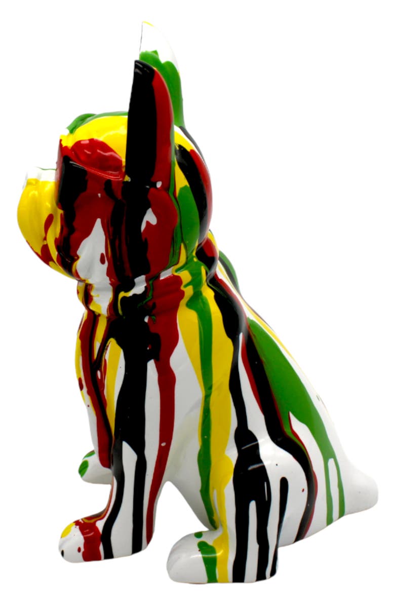 INTERIOR ILLUSIONS Multicolor II Graffiti French Bulldog Statue ...