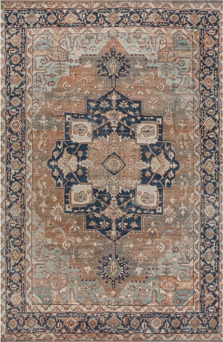 JONATHAN Y Maris Ornate Medallion Machine-Washable Area Rug | Nordstrom