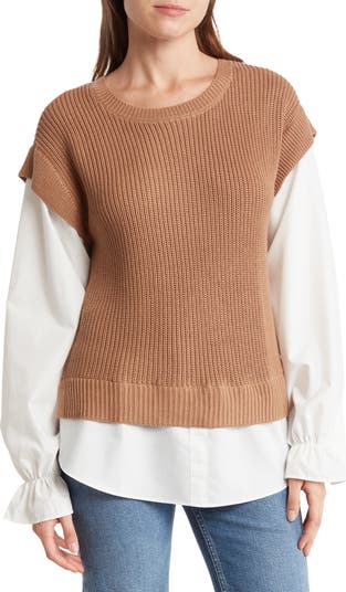 Belldini Twofer Sweater Vest Top | Nordstromrack