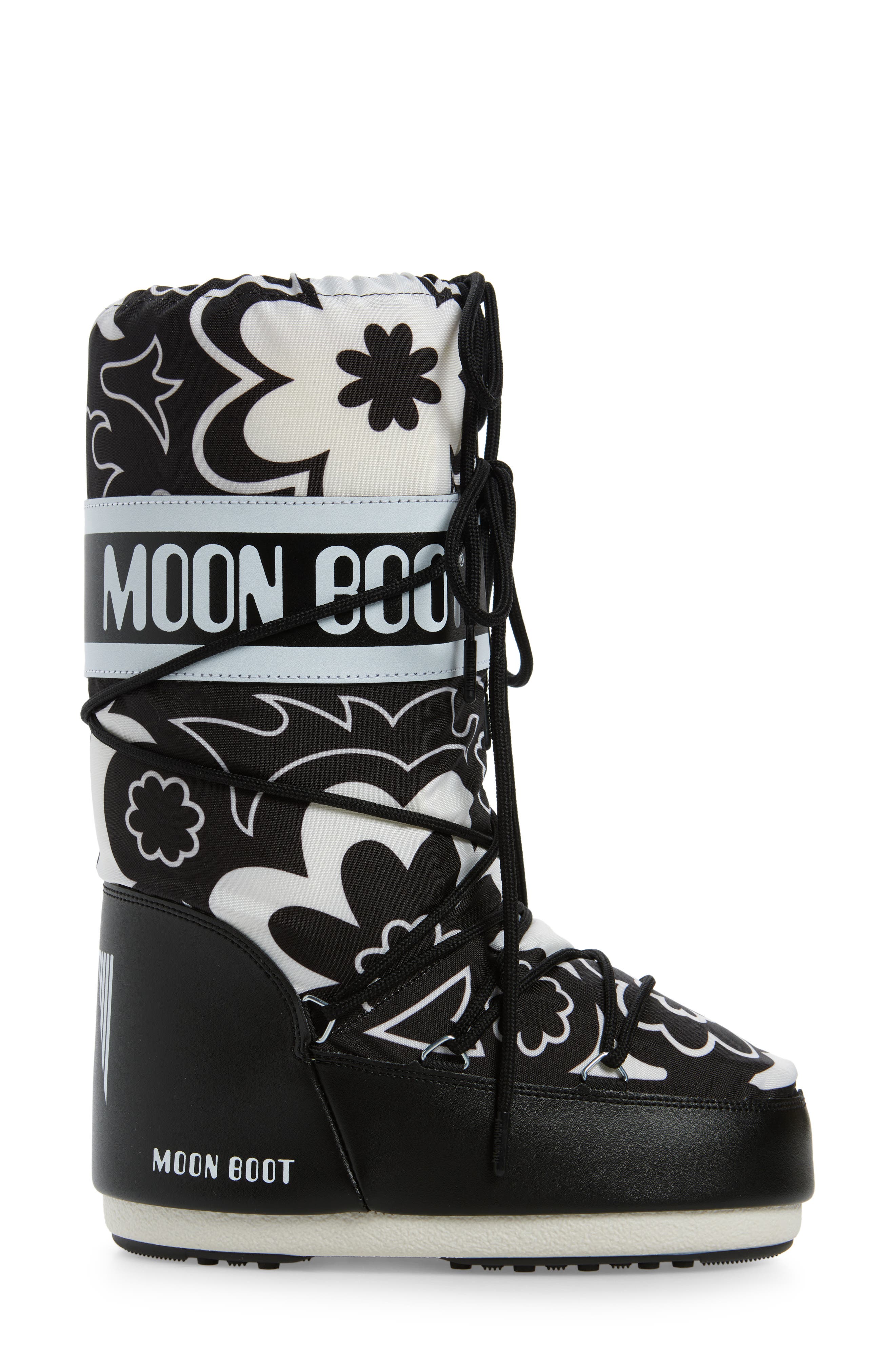 Moon Boot® Icon Flower Water Repellent Boot (Women) | Nordstromrack