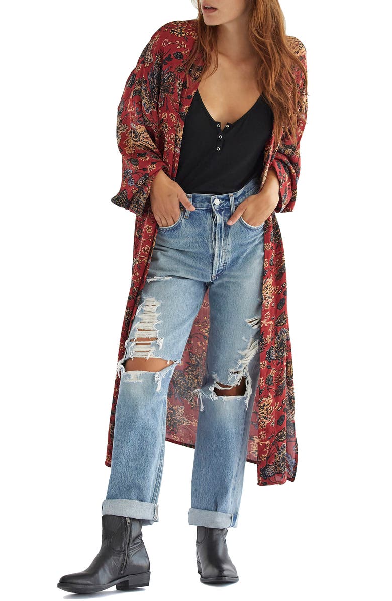 Free People Play It Cool Long Jacket | Nordstromrack