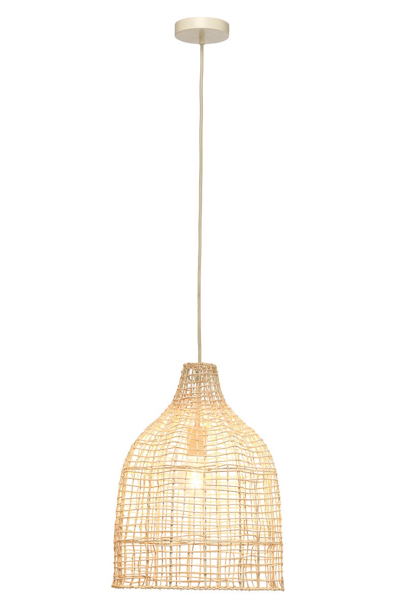 SHINE STUDIO Whisper Hand-Woven Natural Rattan Light Canopy | Nordstromrack