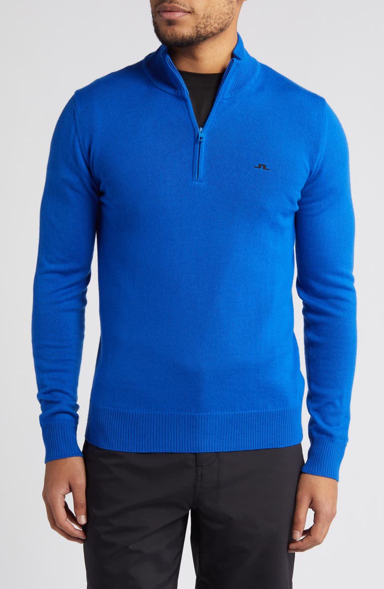 J. Lindeberg Kian Wool Quarter Zip Sweater | Nordstromrack