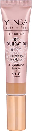 YENSA Skin On Skin BB + CC Full Coverage Hyaluronic Foundation SPF 40 ...
